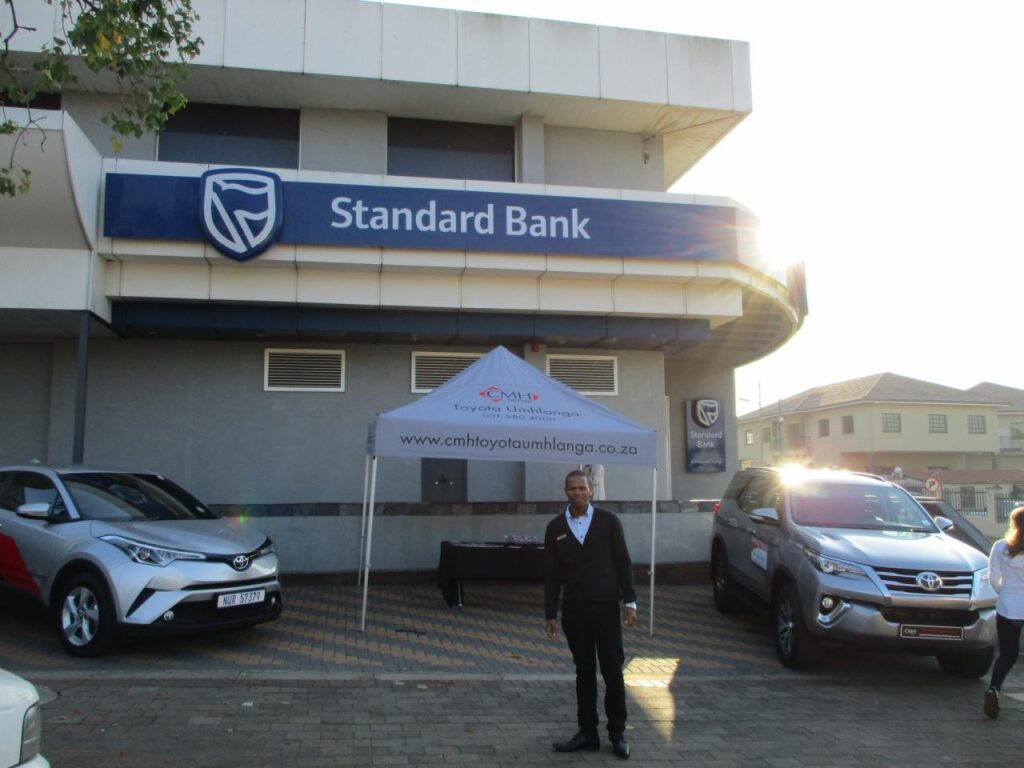 CMH Toyota Umhlanga Standard Bank Vehicle Asses Finance Display
